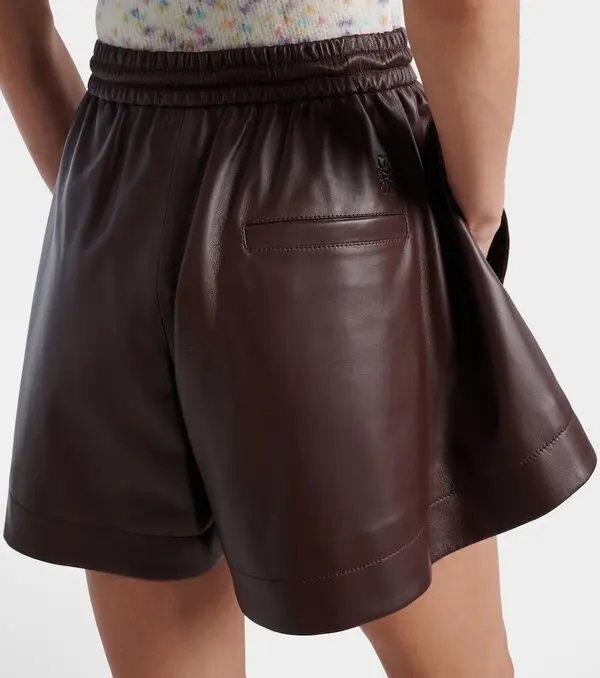 Loewe Leather Shorts