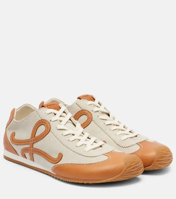 Loewe Ballet Runner 2.0 Suede Sneakers - Brown