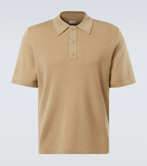 Burberry Wool Polo Shirt - Beige
