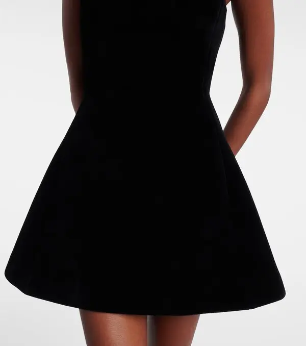 David Koma Crystal-embellished Halterneck Mini Dress