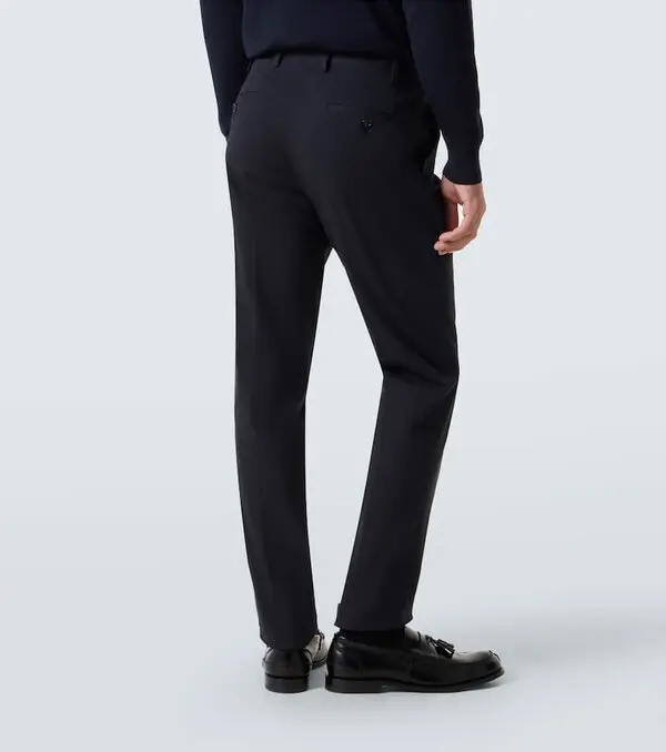 LARDINI Cotton-blend Slim Pants