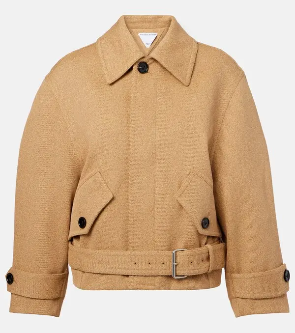 Bottega Veneta Cotton-blend Frissé Bomber Jacket - Beige