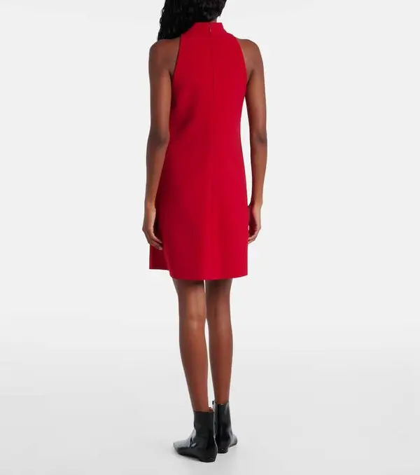COURREGES Courrèges Heritage Halterneck Crêpe Minidress - Red