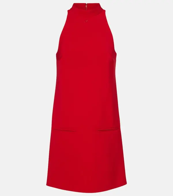 COURREGES Courrèges Heritage Halterneck Crêpe Minidress - Red