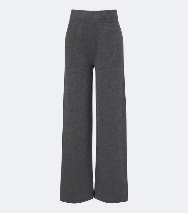 RÓHE Wide-leg Wool-blend Pants - Grey