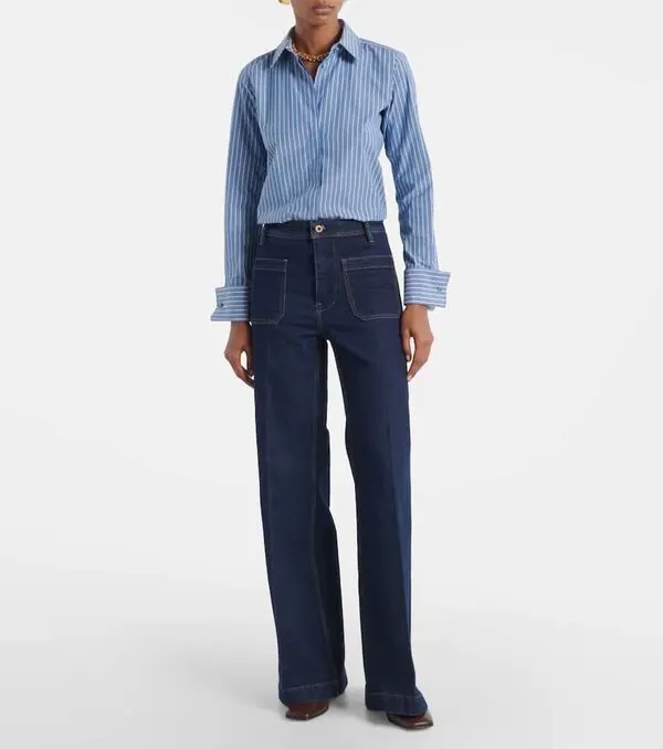 Polo Ralph Lauren High-rise Wide-leg Jeans - Blue