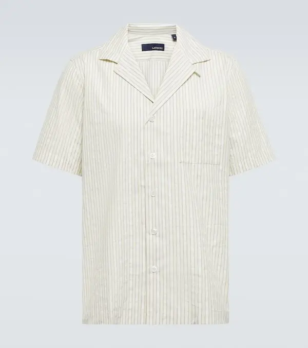 LARDINI Cotton Shirt - Beige