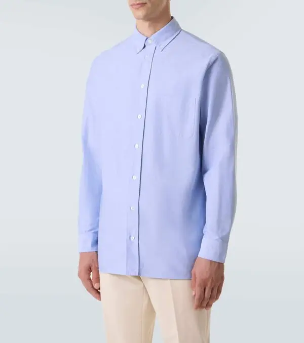 LARDINI Cotton Shirt - Blue