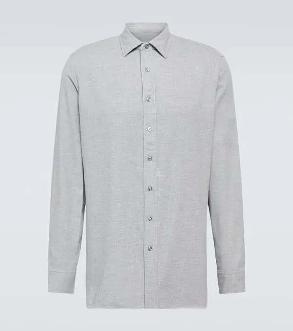 LARDINI Cotton Shirt - Grey