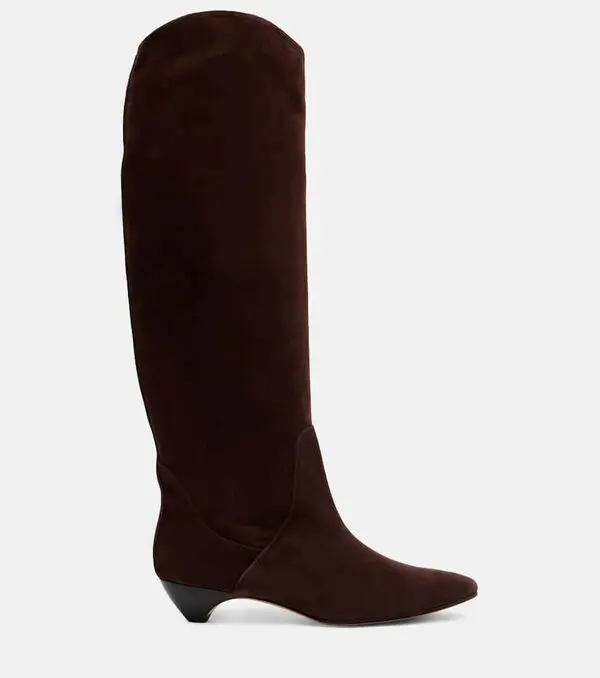 Le Monde Beryl Allegra Suede Knee-high Boots - Brown