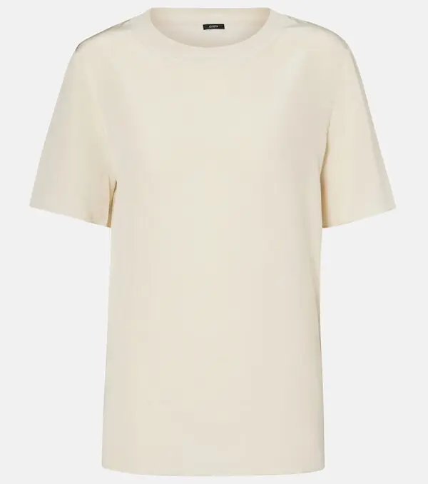 JOSEPH Rubin Silk T-shirt - White