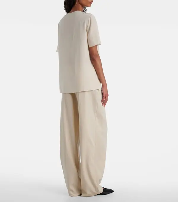 JOSEPH Rubin Silk T-shirt - White