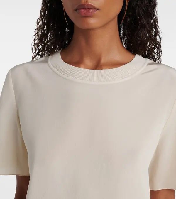 JOSEPH Rubin Silk T-shirt - White