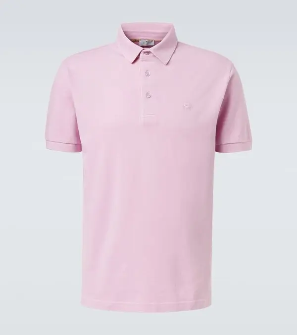 Etro Cotton Piqué Polo Shirt - Pink