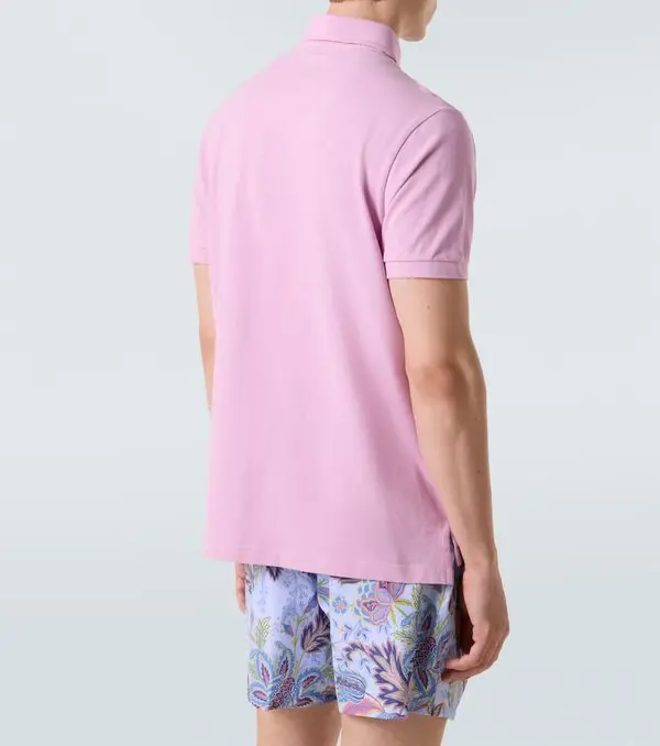 Etro Cotton Piqué Polo Shirt - Pink