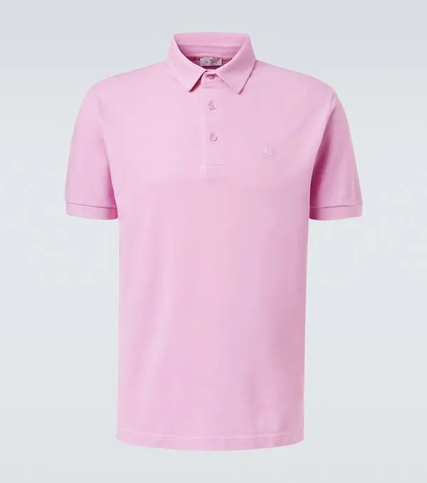 Etro Cotton Piqué Polo Shirt - Pink