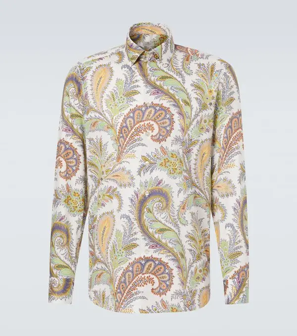 Etro Paisley Cotton Poplin Shirt - Multicoloured