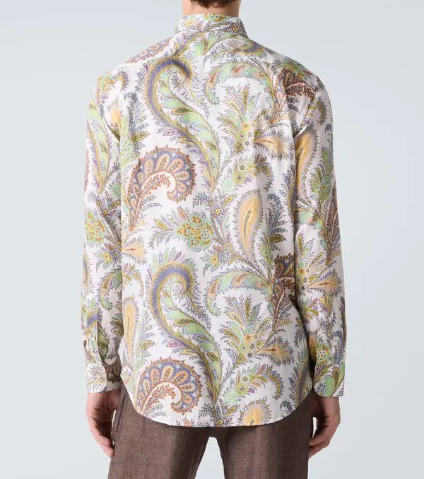 Etro Paisley Cotton Poplin Shirt - Multicoloured
