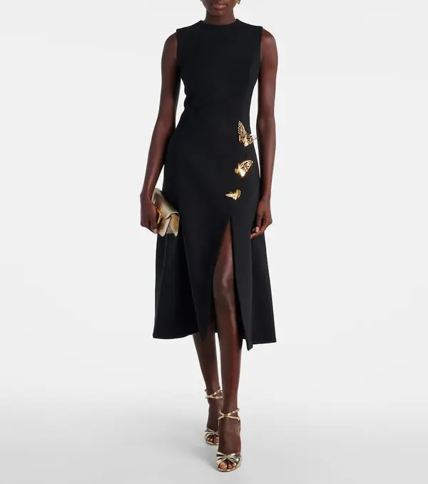 Oscar De La Renta Embellished Cocktail Dress