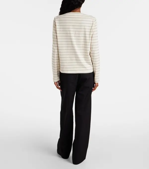 LESET Margo Striped Cotton Jersey T-shirt