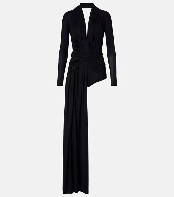 Balenciaga Asymmetric Draped Minidress