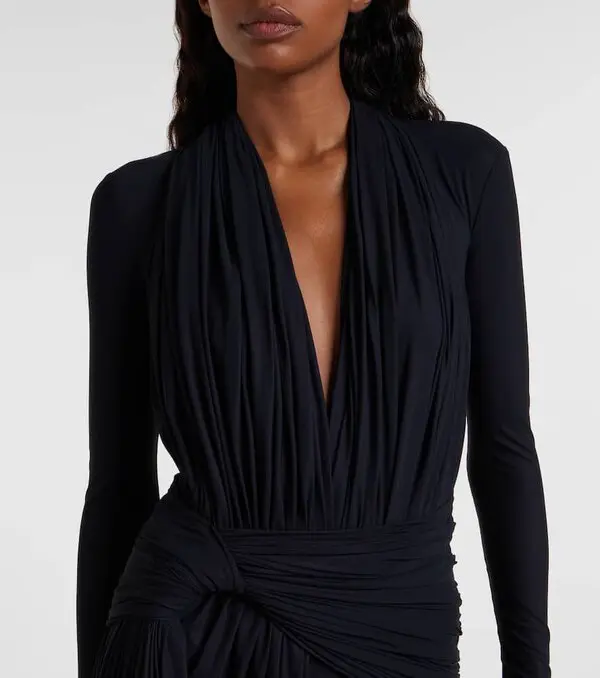 Balenciaga Asymmetric Draped Minidress