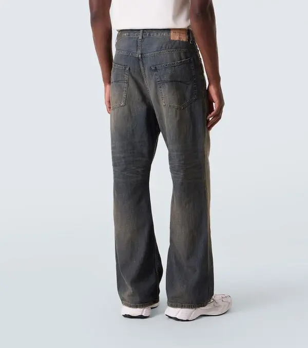 Balenciaga Faded Wide-leg Jeans
