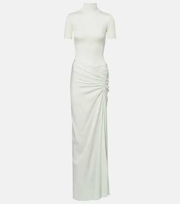 Christopher Esber Fusion Ruched Gown - Green