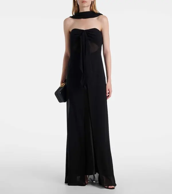 Christopher Esber Reverse Draped Silk Gown