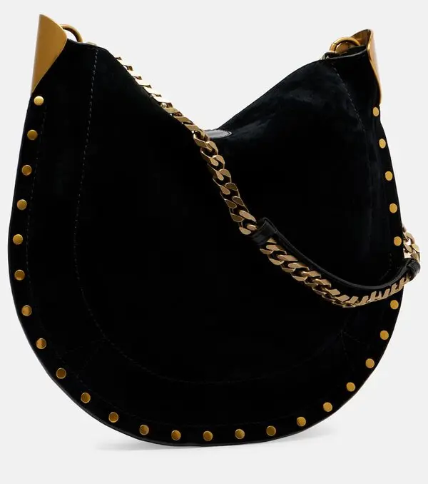 Isabel Marant Oskan Medium Suede Shoulder Bag