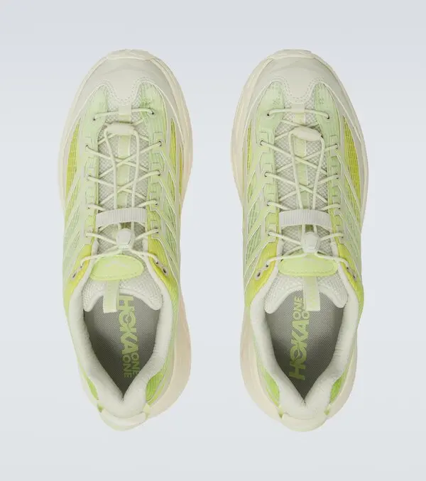 Hoka One One Mafate Three2 Grid Sneakers - White