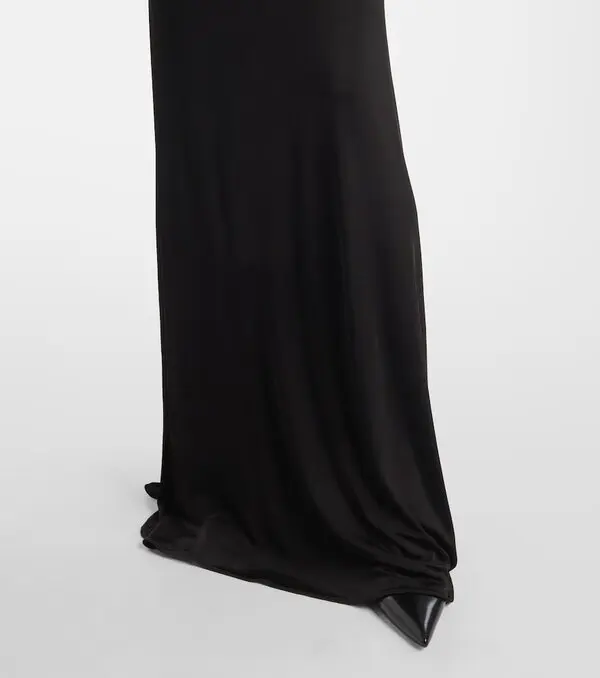 THE NEW ARRIVALS ILKYAZ OZEL Roisin Draped Open-back Gown