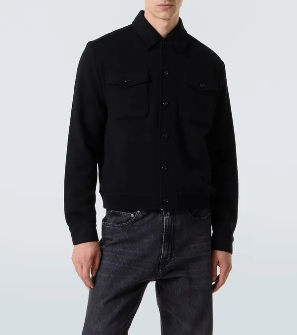 LARDINI Virgin Wool Overshirt
