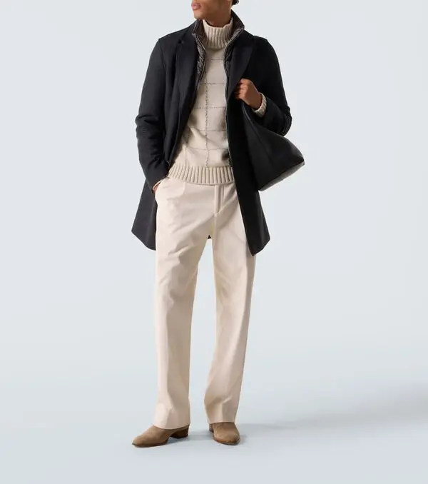 Herno Wool-blend Tailored Coat