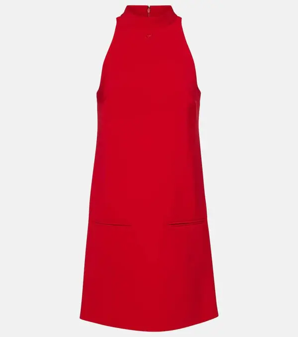 COURREGES Heritage Halterneck Crepe Minidress