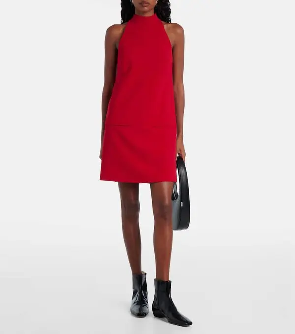 COURREGES Heritage Halterneck Crepe Minidress