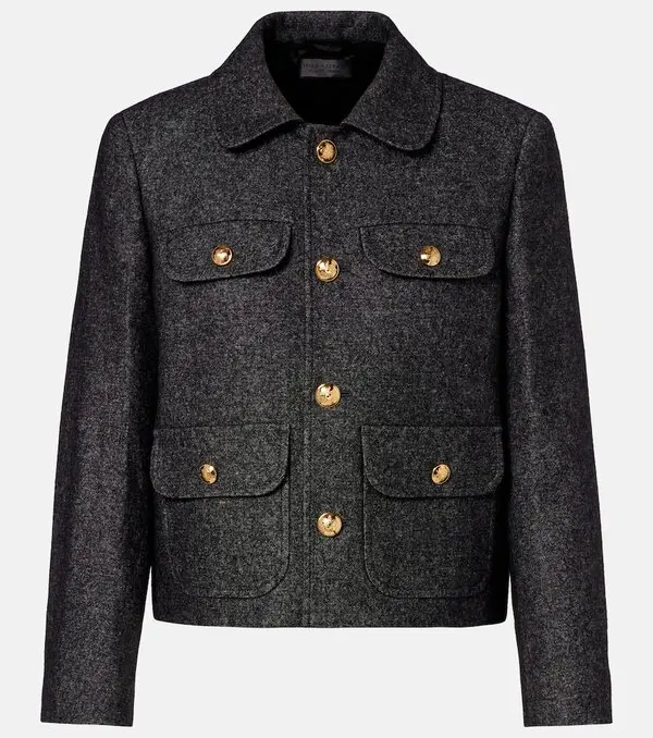 NILI LOTAN Chamonix Cotton And Wool-blend Jacket