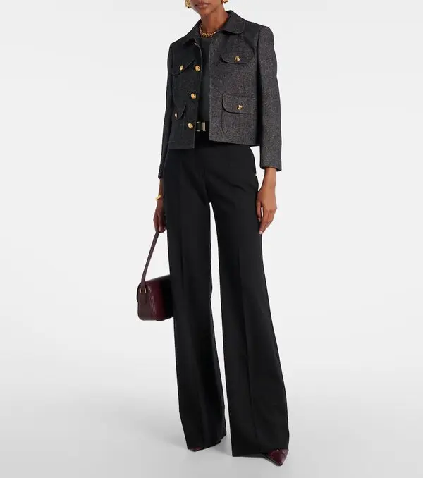 NILI LOTAN Chamonix Cotton And Wool-blend Jacket