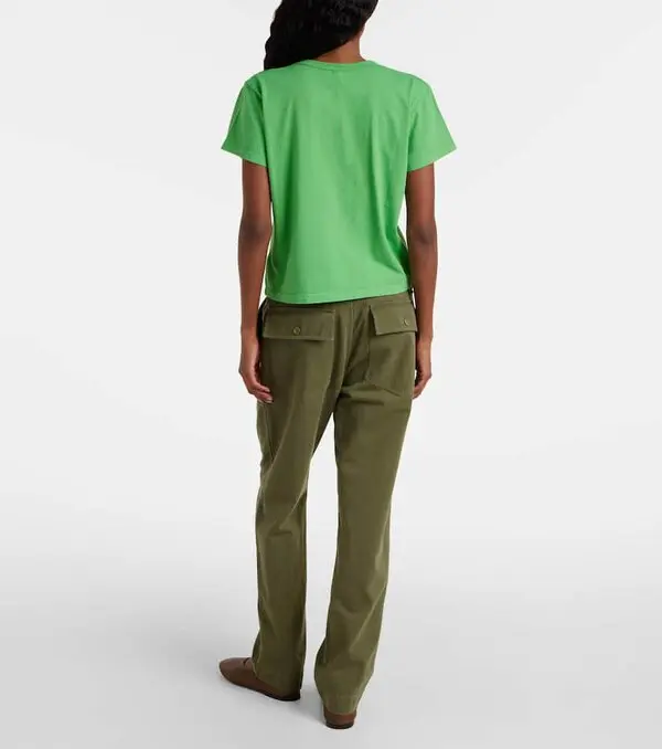 LESET Margo Cotton Jersey T-shirt - Green
