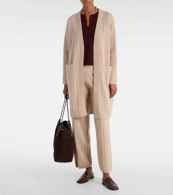 Max Mara Justo Cashmere Cardigan - Beige