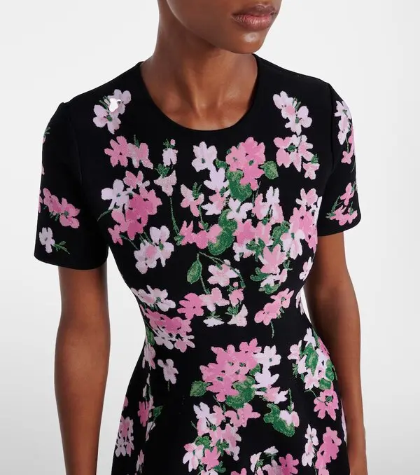 Carolina Herrera Floral Print Mini Dress