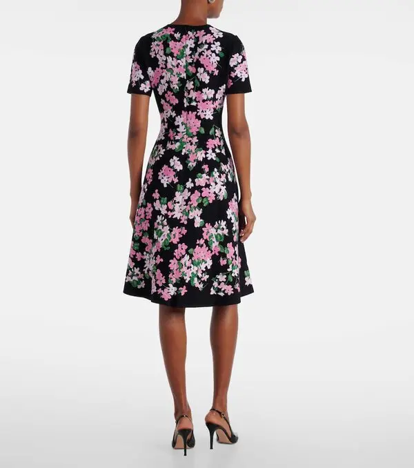 Carolina Herrera Floral Print Mini Dress