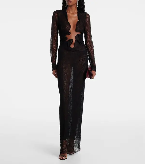 Christopher Esber Venus Sheer Lace Gown