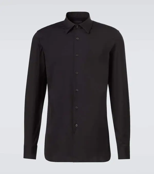 Prada Cotton-blend Shirt - Black