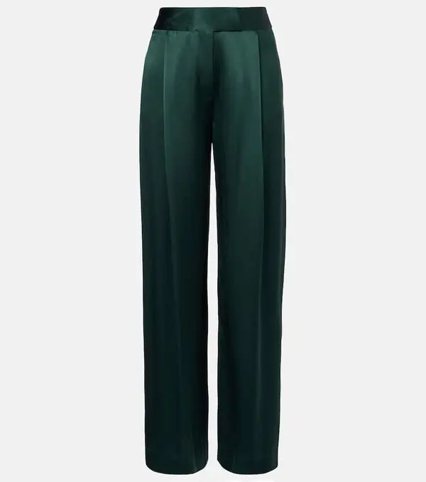 THE SEI Silk Satin Wide-leg Trousers