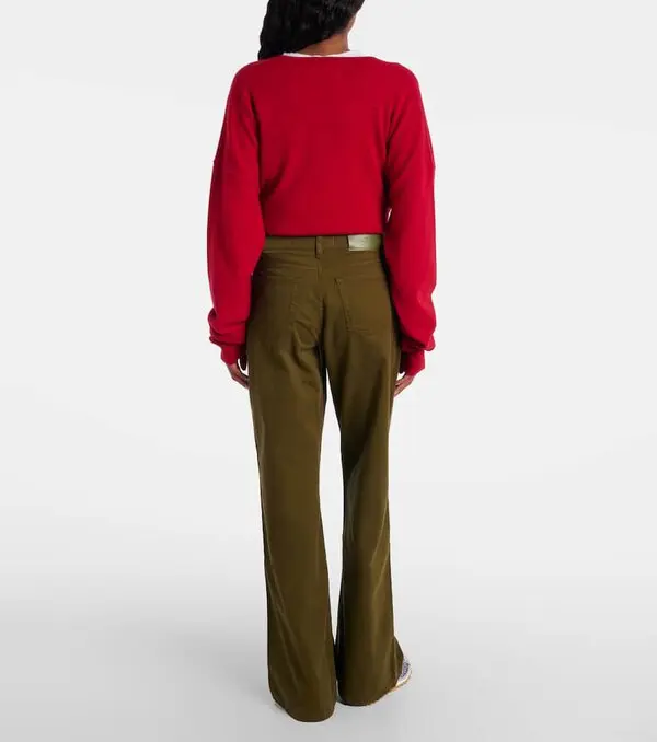 7 For All Mankind Lotta Wide-leg Jeans - Green