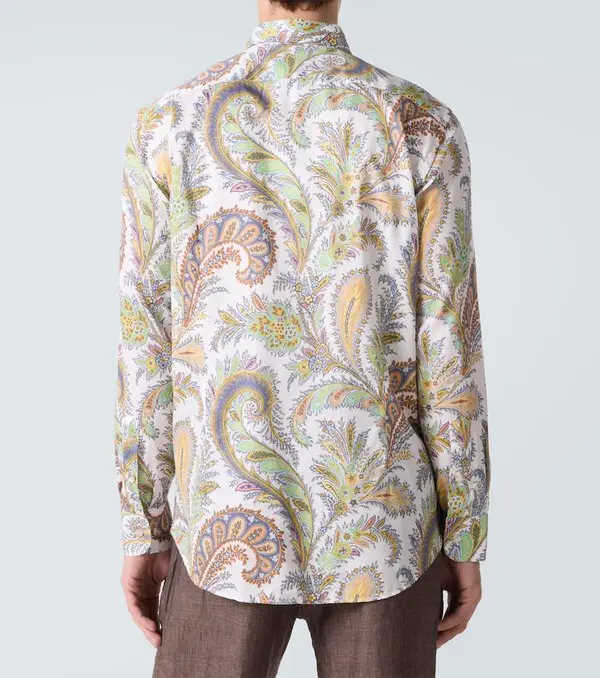 Etro Paisley Cotton Poplin Shirt
