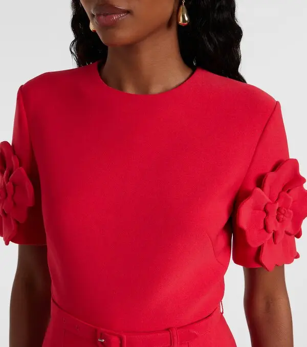 LEO LIN Aurelie Floral-applique Minidress