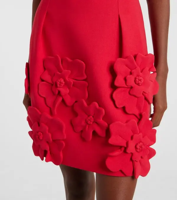 LEO LIN Aurelie Floral-applique Minidress