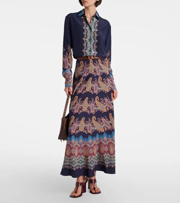 Etro Embellished Silk And Cashmere Cardigan